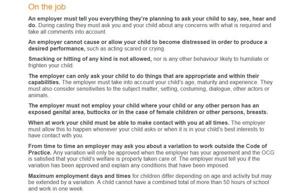 Children and Young Persons Code of Conduct